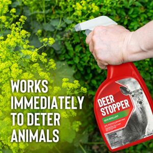 Deer Stopper Repellent - Safe & Effective, All Natural Food Grade Ingredients; Repels Deer Elk, and Moose; Ready to Use, 1 Gallon Liquid Refill Bottle