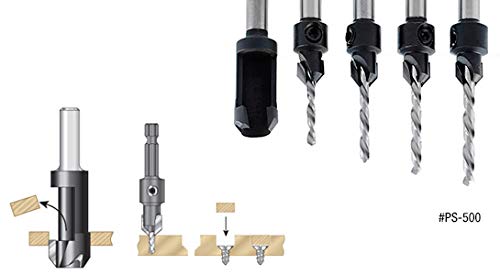 Amana Tool - PS-400 2Piece Carbide Tipped Countersink & Steel Plug Cutter Set 11/64 Dri