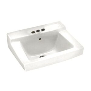 american standard 0321.026.020 declyn 4-inch centerset wall mount sink, white