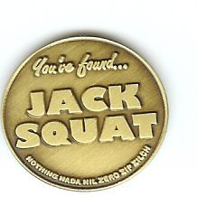 25 Jack Squat Geocoins Geotokens