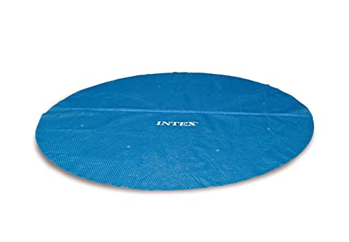 INTEX 28015E Solar Pool Cover: For 18ft Round Easy Set and Metal Frame Pools – Insulates Pool Water – Reduces Water Evaporation – Keeps Debris Out – Reduces Chemical Consumption