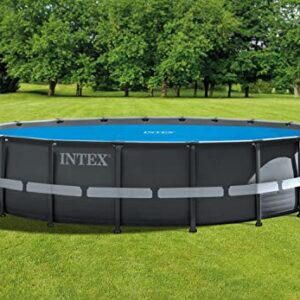 INTEX 28015E Solar Pool Cover: For 18ft Round Easy Set and Metal Frame Pools – Insulates Pool Water – Reduces Water Evaporation – Keeps Debris Out – Reduces Chemical Consumption