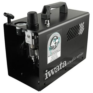 iwata-medea studio series power jet lite double piston air compressor