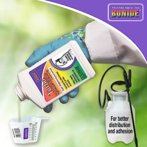 Bonide Turbo Spreader Sticker, 8 oz Concentrate, Help Garden Products Stick to Plants, Increase Coverage and Penetration