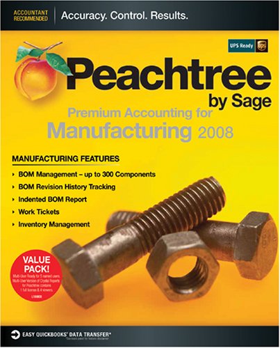 Peachtree Premium Accounting for Manufacturing 2008 Multi-User Value Pack