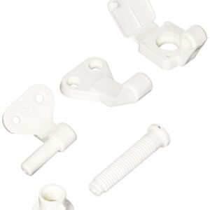 Danco 88018 Replacement Toilet Seat Hinges for Toilet Seats/Lids, White, set of 2