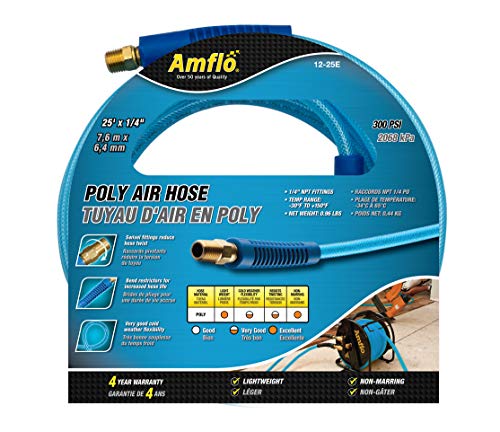 Amflo 12-25E 1/4" x 25' Poly Air Hose