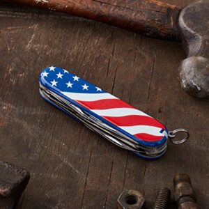 Victorinox Swiss Army Supertinker Medium Pocket Knife US Flag 91 mm