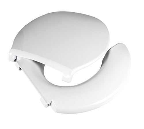 Big John Toilet Seat 2445263-3W Open Front with Cover Bariatric Toilet Seat, White