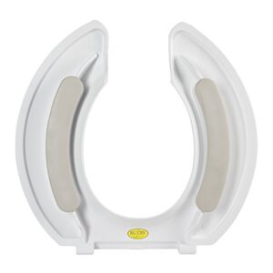 Big John Toilet Seat 2445263-3W Open Front with Cover Bariatric Toilet Seat, White