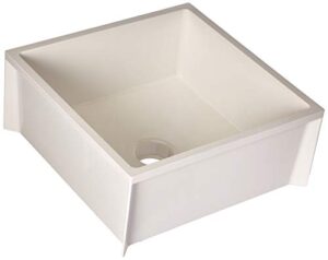 mustee 63m durastone material mop sink, white