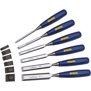 irwin marples chisel set for woodworking, 6-piece (m444sb6n)