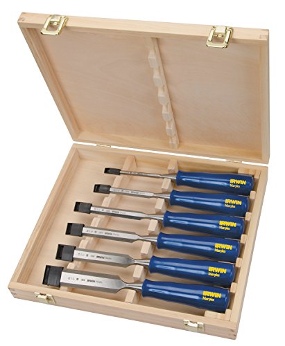 IRWIN Marples Chisel Set for Woodworking, 6-Piece (M444SB6N)