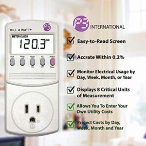 P3 International P4460 Kill A Watt EZ Electricity Usage Monitor , grey