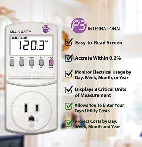 P3 International P4460 Kill A Watt EZ Electricity Usage Monitor , grey