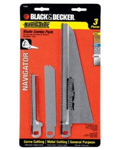 black+decker replacement blade set for electric hand saw, navigator models, 3-piece (74-598)