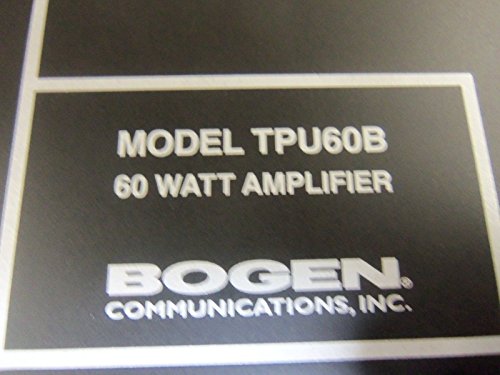 Bogen Communications TPU60B - Telephone Paging Amplifier (60W)