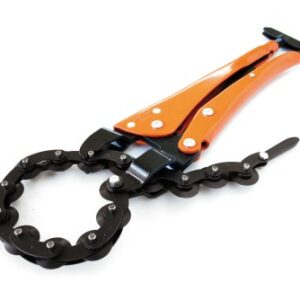 Grip-On 186-12 12-Inch Chain Pipe Cutter Locking Pliers, Heavy Duty in Orange Epoxy