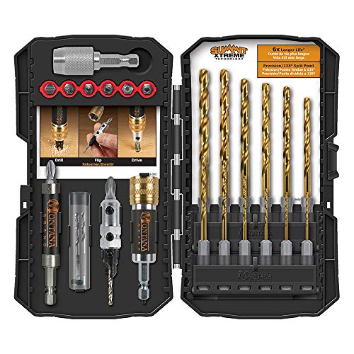 Montana Brands MB-63126 28 Piece Titanium Coated Drill and Drive Set