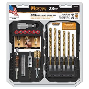 Montana Brands MB-63126 28 Piece Titanium Coated Drill and Drive Set