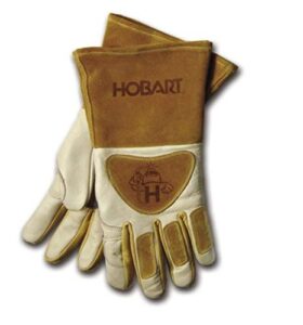 hobart 770440 premium form fitted welding gloves brown, x-large (pack of 2)