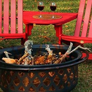 Serenelife Endless Summer, WAD792SP, Bronze Crossweave Firebowl Fire Pit Outdoor Firepit