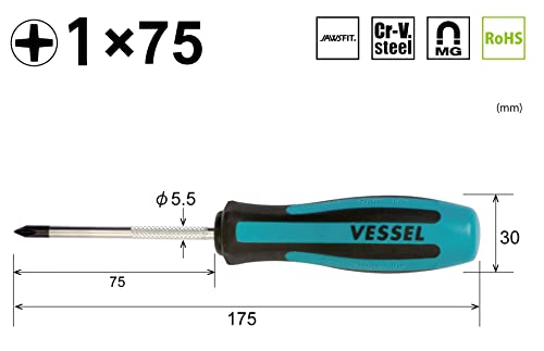 Vessel Megadora Normal Screwdriver +1 x 75 900