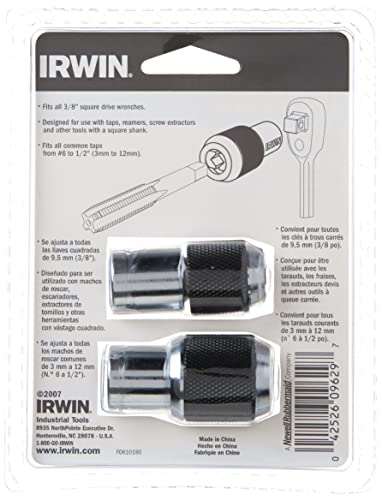 IRWIN Tap Socket Set, Adjustable, 2-Piece (3095001)