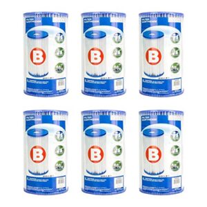 intex 29005e swimming pool filter cartridge, type b 6 pack