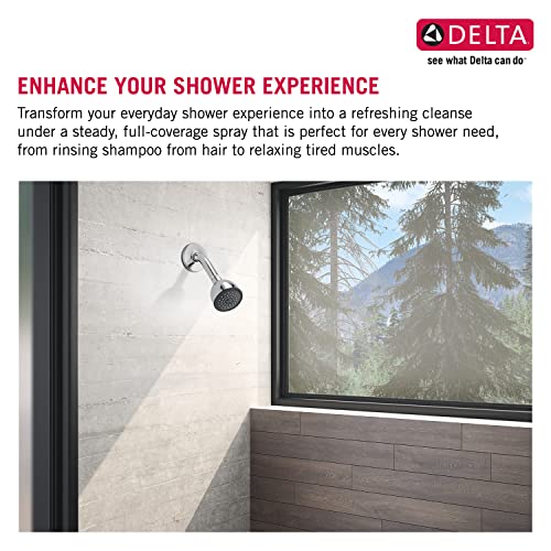 Delta Faucet Single-Spray Touch-Clean Shower Head, Chrome RP38357