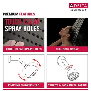 Delta Faucet Single-Spray Touch-Clean Shower Head, Chrome RP38357