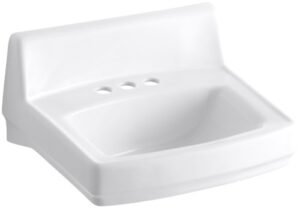 kohler k-2032-0 greenwich wall-mount bathroom sink, white