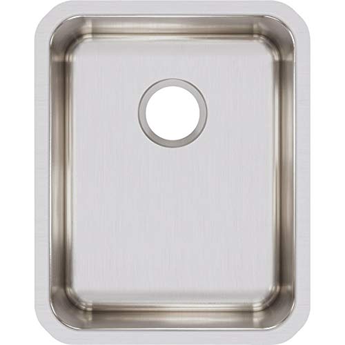 Elkay ELUH1418 Lustertone Classic Single Bowl Undermount Stainless Steel Sink