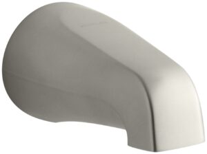 kohler 15135-s-bn bath spout, 5, vibrant brushed nickel