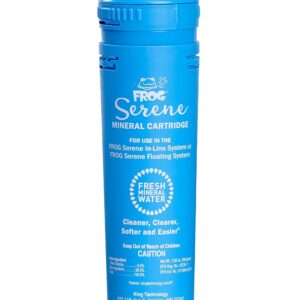 Frog Serene Mineral Replacement Cartridge for Hot Tubs for use only with Frog Serene in-Line and Floating Sanitizing Systems for Spas up to 600 gallons, Quick and Easy Hot Tub Sanitizer