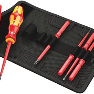 Wera - 5003470001 KK VDE 60i/7 Insulated Interchangeable Blade Pouch Set (SLOT/PH), 7 Piece