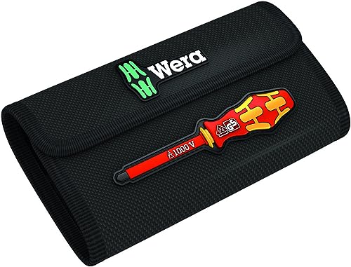 Wera - 5003470001 KK VDE 60i/7 Insulated Interchangeable Blade Pouch Set (SLOT/PH), 7 Piece