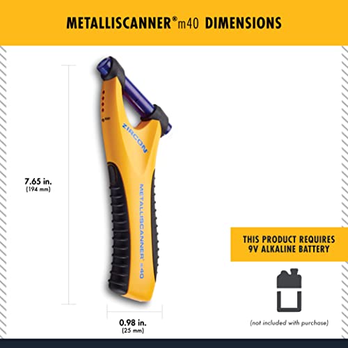 Zircon MetalliScanner m40 Handheld Electronic Metal Detector