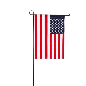 evergreen flag oversized metal outdoor flag stand 7-feet tall & 40-inch wide | sturdy 5 lbs solid steel | black | fits 3x5 and smaller american flag and seasonal | home garden planter house décor