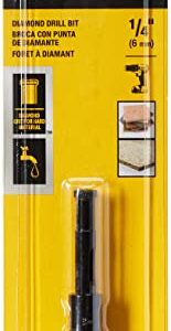 DEWALT Tile Drill Bit, Diamond Tip, 1/4-Inch (DW5572)