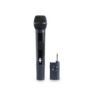 singing machine smm107 portable, handheld, wireless karaoke microphone, black