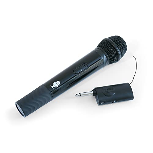 Singing Machine SMM107 Portable, Handheld, Wireless Karaoke Microphone, Black