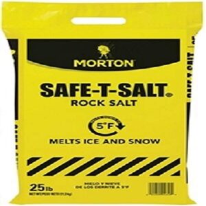 morton safe-t-salt rock salt 25.0 lb for snow and ice removal