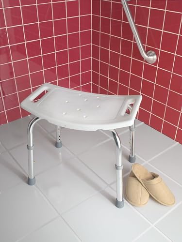 Moen DN7025 Home Care Bath Safety Non-Slip Adjustable Tub and Shower Chair, White