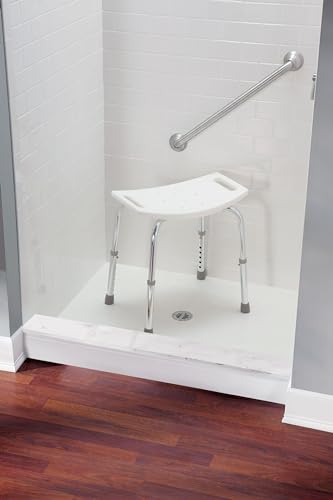 Moen DN7025 Home Care Bath Safety Non-Slip Adjustable Tub and Shower Chair, White