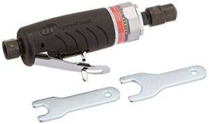 ingersoll rand 3107g air die grinder edge series – 1/4", heavy duty, straight, ergonomic grip, ball bearing construction, lightweight tool, black