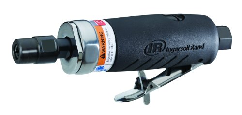 Ingersoll Rand 3107G Air Die Grinder Edge Series – 1/4", Heavy Duty, Straight, Ergonomic Grip, Ball Bearing Construction, Lightweight Tool, Black