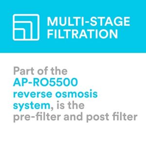 Aqua-Pure 3M Sink Reverse Osmosis Replacement Water Filter Cartridge AP5527, for use with AP-RO5500 System, 1 Count (Pack of 1), White