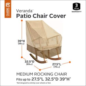 Classic Accessories Veranda Water-Resistant 27.5 Inch Rocking Chair Cover, Patio Furniture Covers