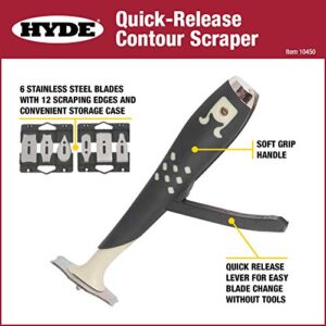 Hyde Contour Scraper with 6 Changeable Blades , multicolor - 10450